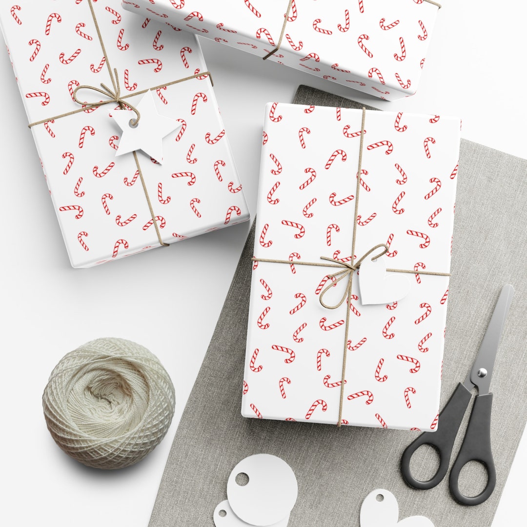 Candy Cane Christmas, Candy Cane Wrapping Paper, Merry Christmas ...