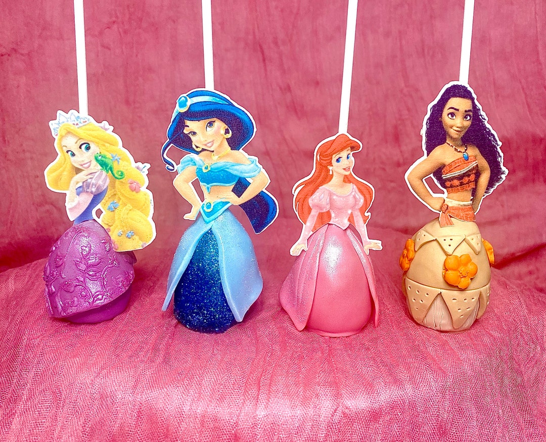 Princess Cakepops Disney Princesses Cake Pops Birthday Party Favours - Etsy