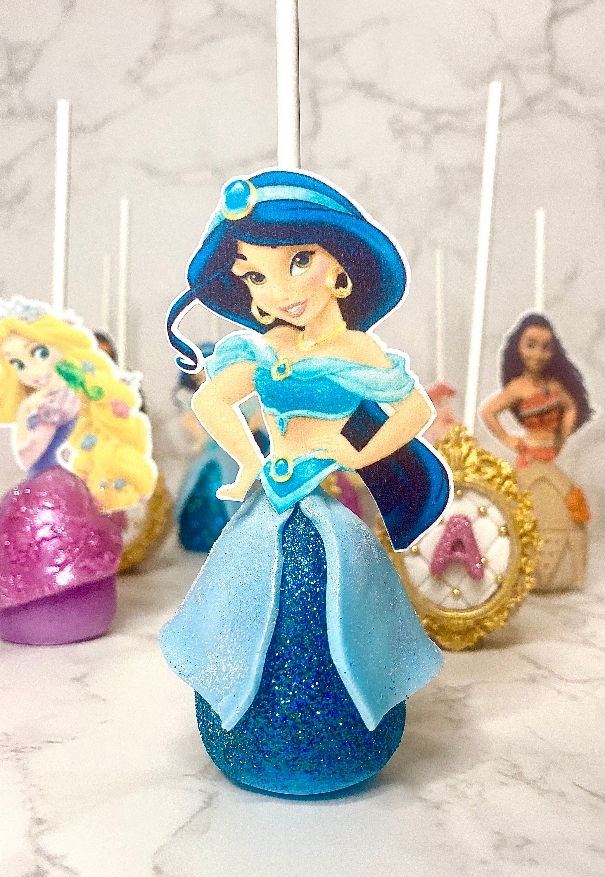 Princess Cakepops Disney Princesses Cake Pops Birthday Party Favours - Etsy