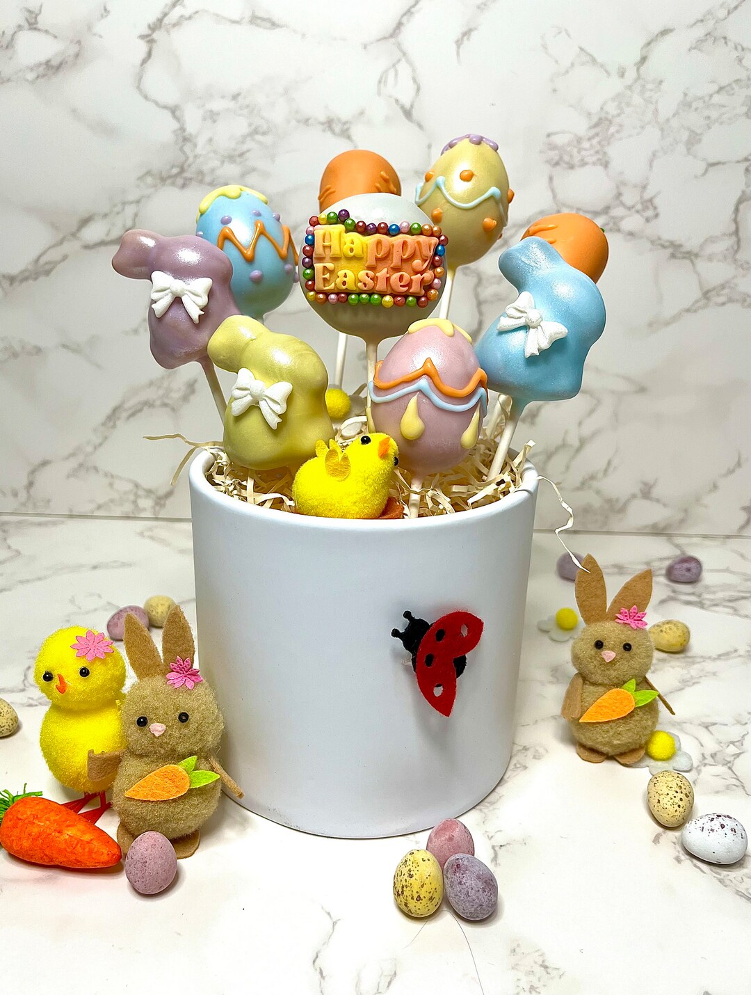 Easter Cakepops Easter Bunny Easter Egg Cake Pop Easter Day Gift ...