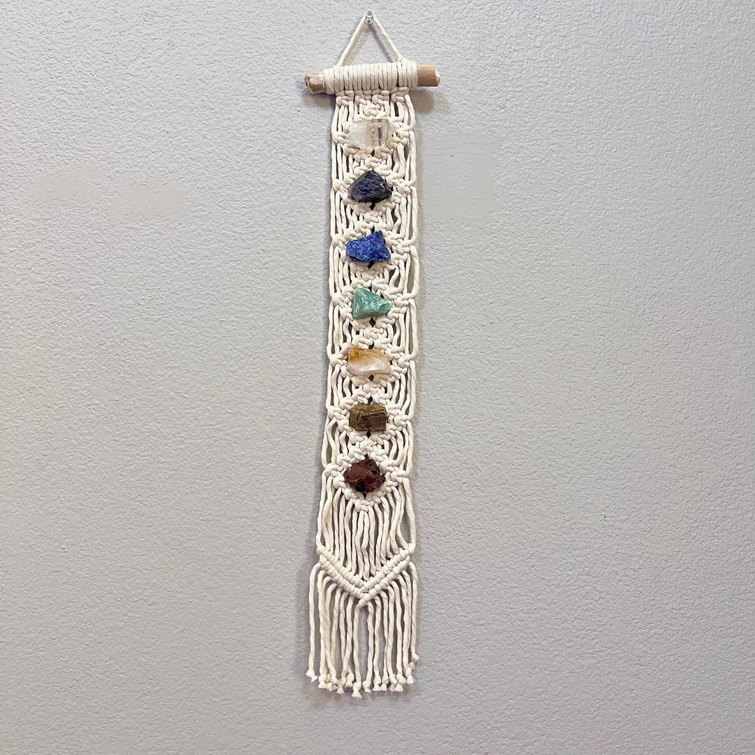 Chakra Macrame Wall Hanging - Etsy