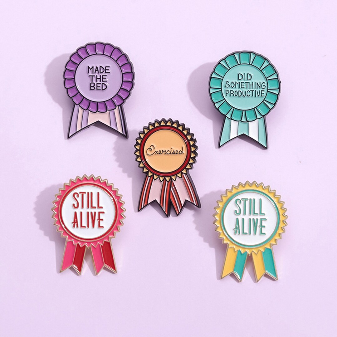 Still Alive Medal Pin Hard Enamel Pins Set Collection Hard - Etsy