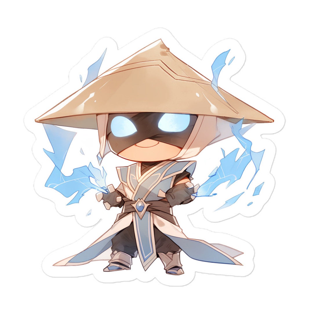 Cute Raiden Mortal Kombat Sticker, Unique Video Game Sticker, Gaming ...