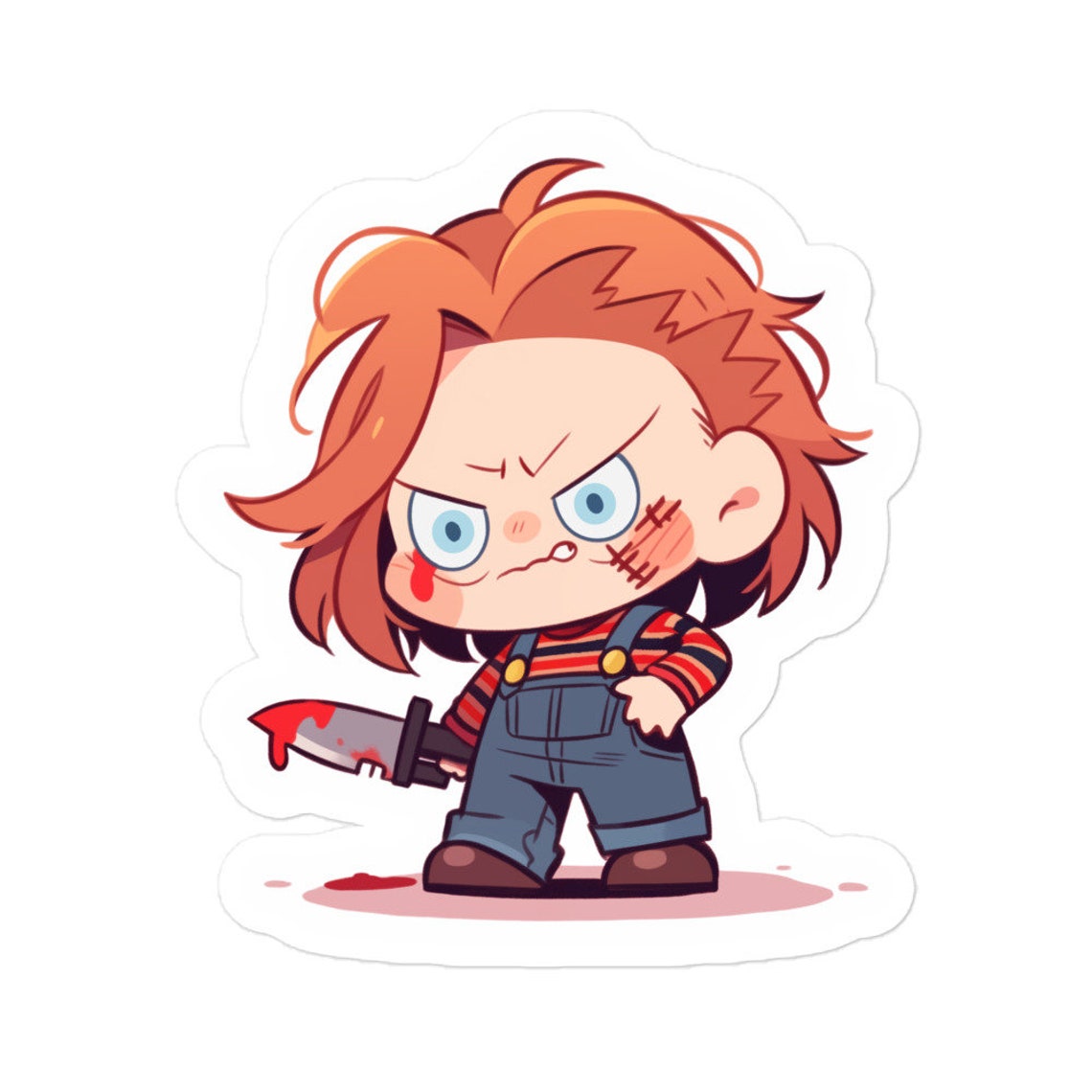 Cute Chucky Sticker, Unique Horror Movie Sticker, Child's Play, Slasher ...
