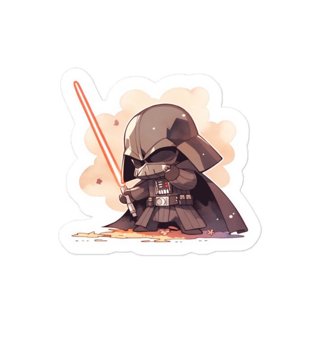 Darth Vader Star Wars Cute Sticker, Vader Sticker, Sith Sticker, Anakin ...
