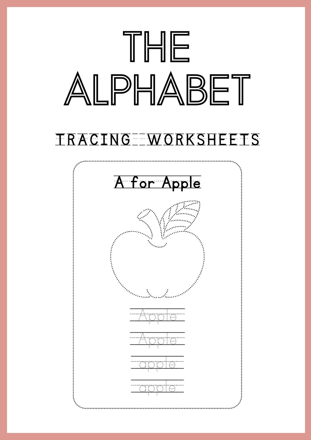 Alphabet Tracing Words Worksheets: Learn Letters With Fun and ...