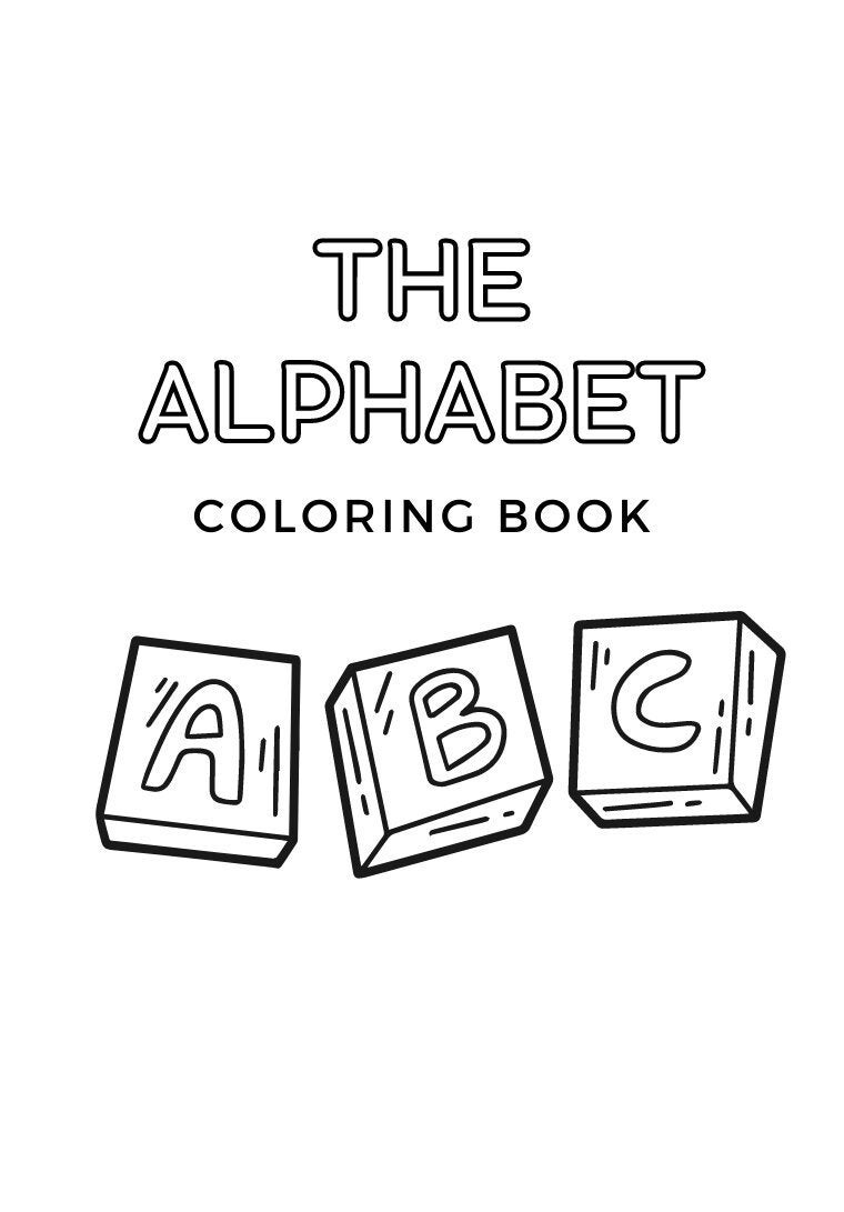 Alphabet Colouring in Book Creative Learning Through Colours - Etsy