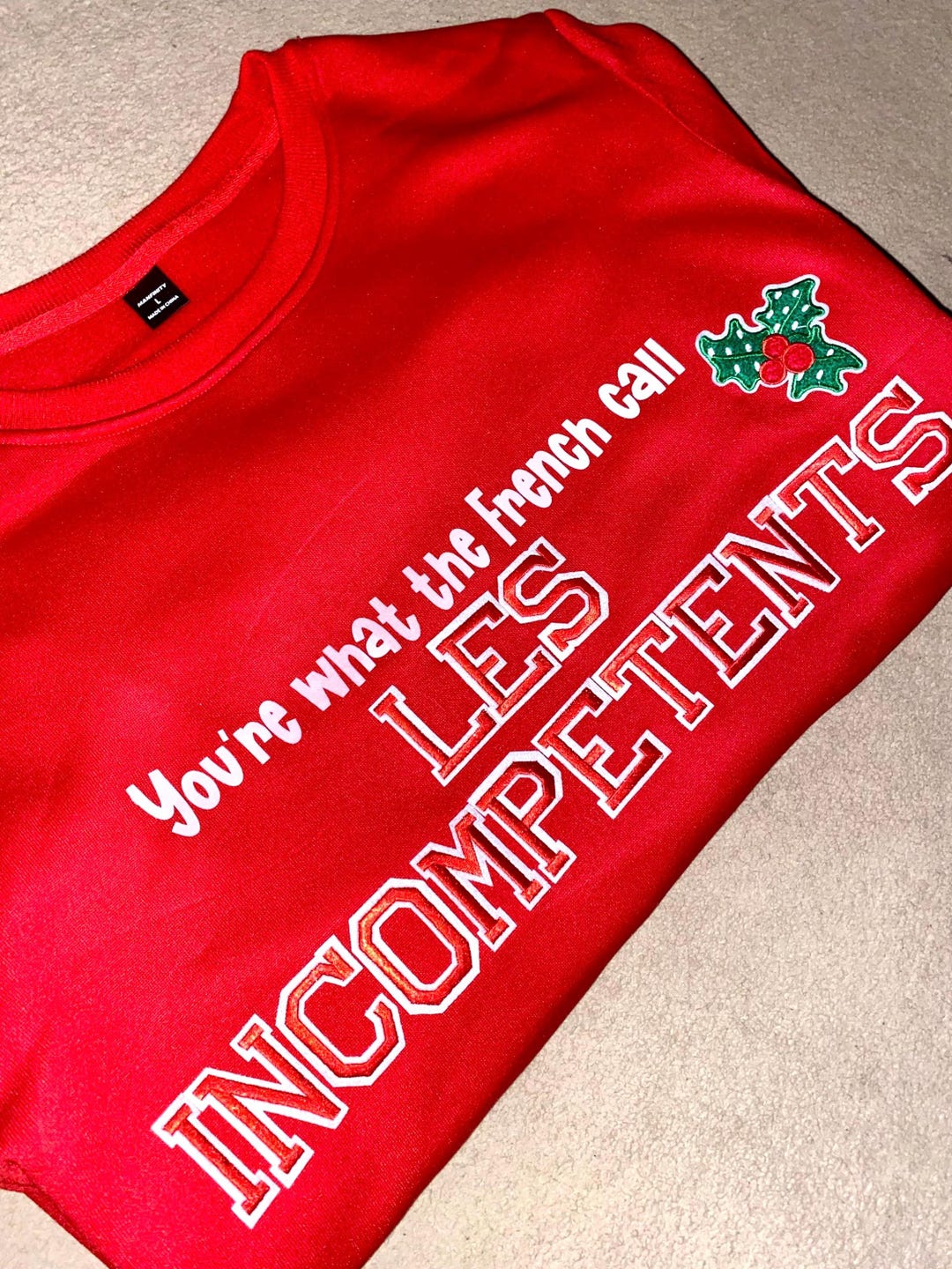 Christmas Jumper Home Alone Les Incompetent - Etsy UK