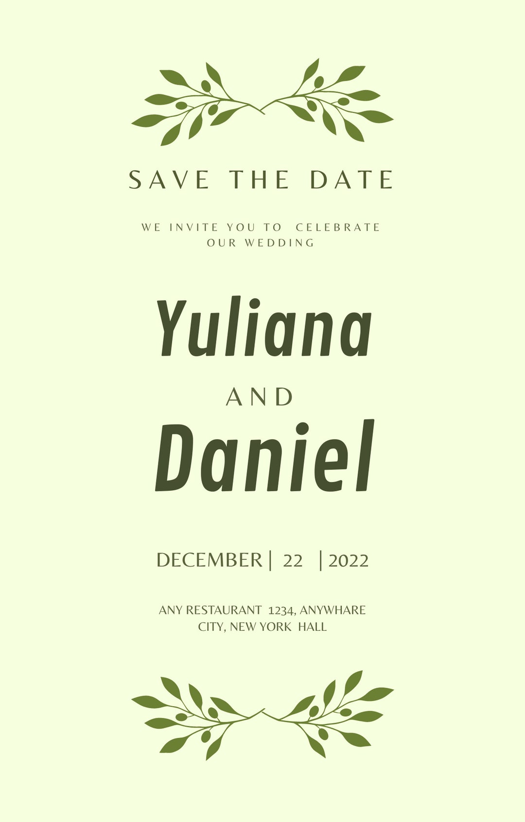 Wedding Invitation Card - Etsy