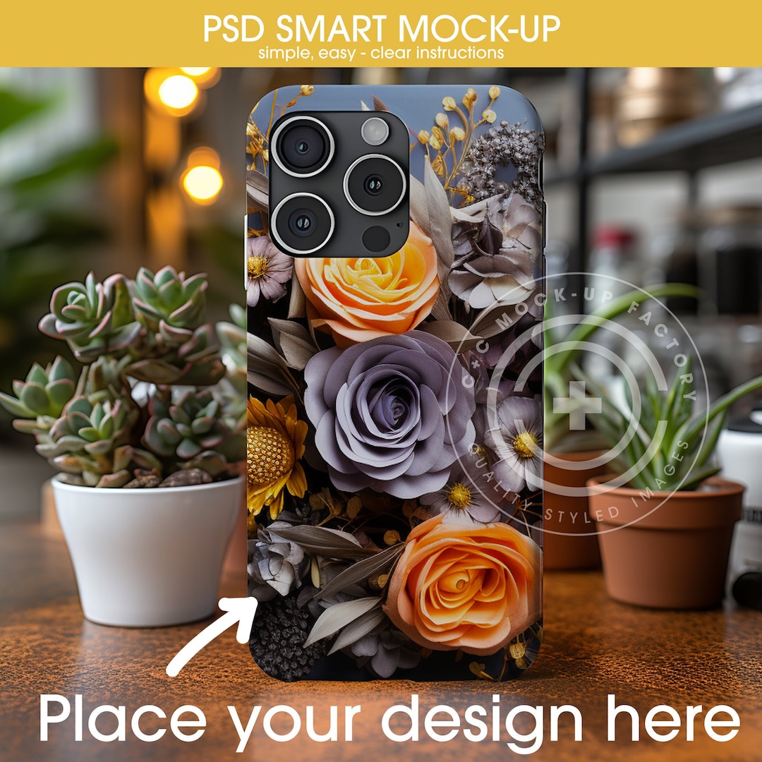 PSD Smart Tough Phone Case + PSD Tough Case Image Mockup, POD Mockups ...