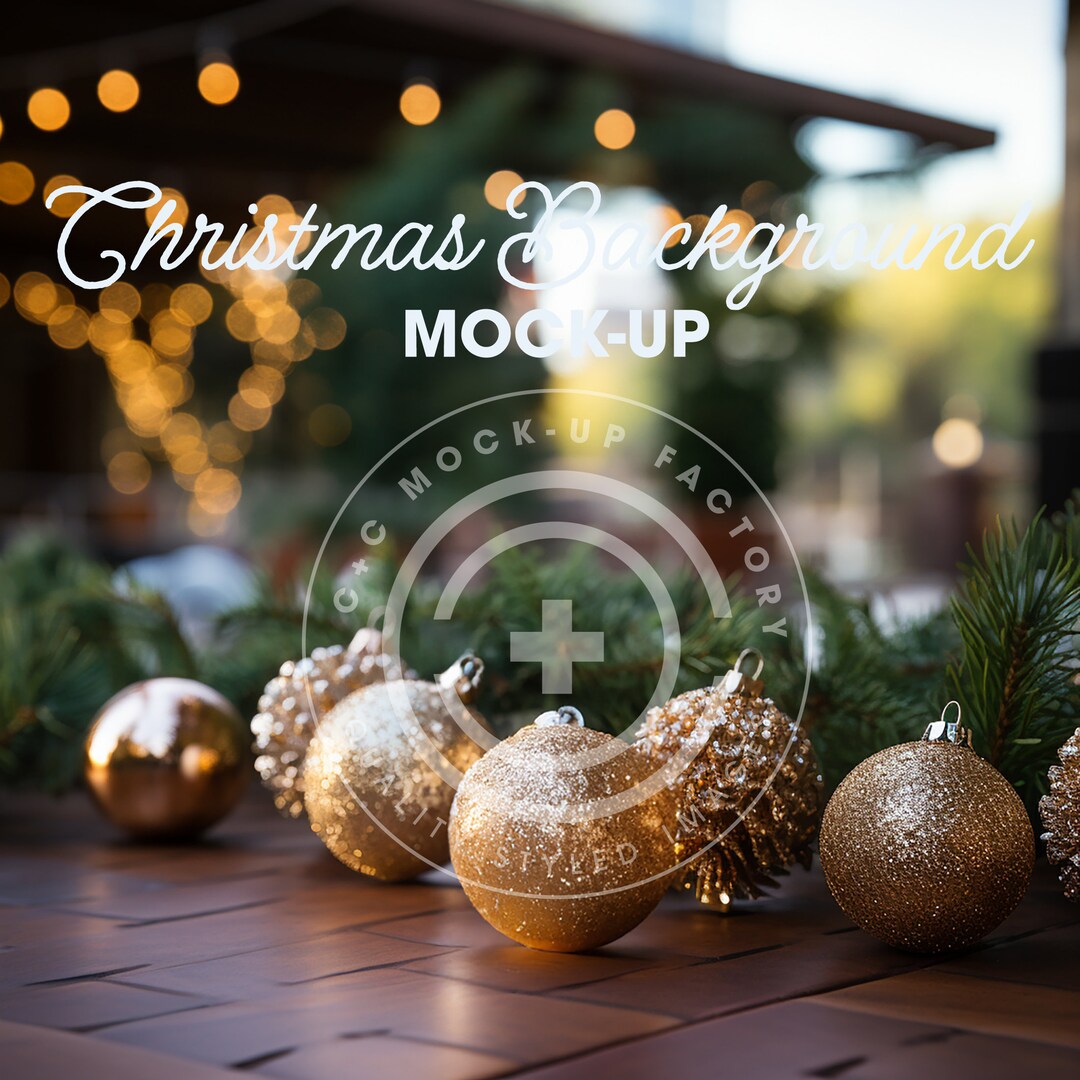 Christmas Blank Background Mockup Photo, Christmas ANY Product ...