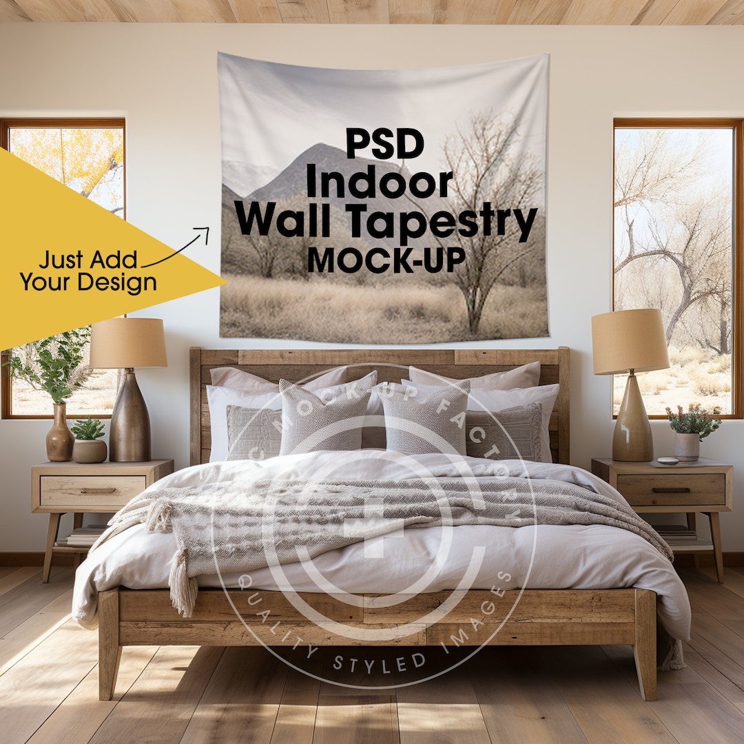 AOP Wall Tapestries Mock-up Photo, Wall Art, Editable Wall Art, Show ...