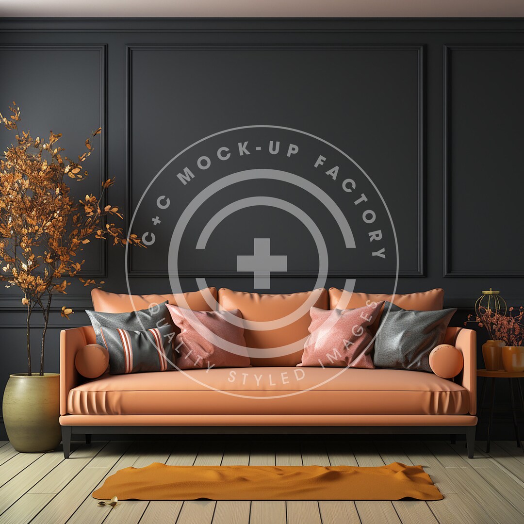 Autumn Wall Mockup, Largescale Empty Wall for Mockups, Poster Prints ...