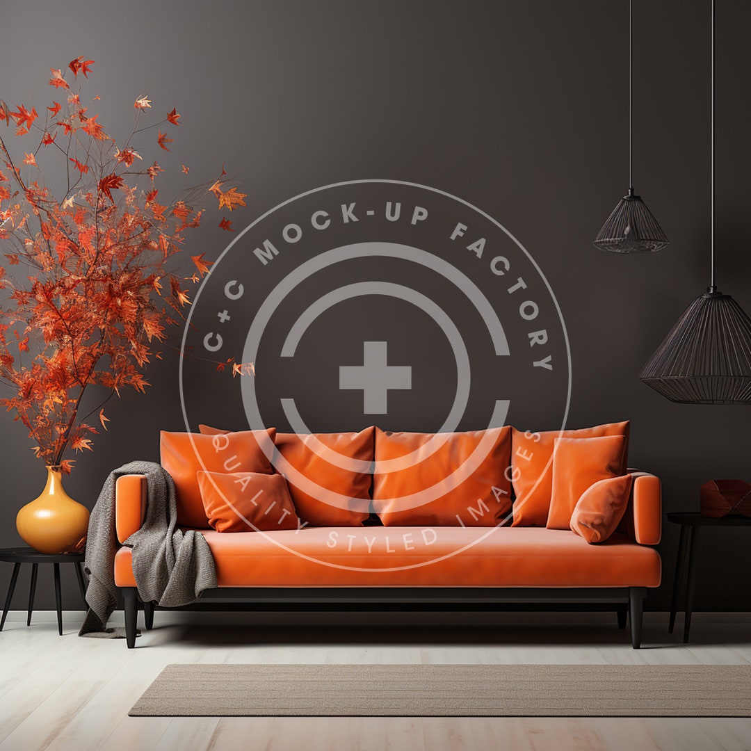 Autumn Wall Mockup, Largescale Empty Wall for Mockups, Poster Prints ...