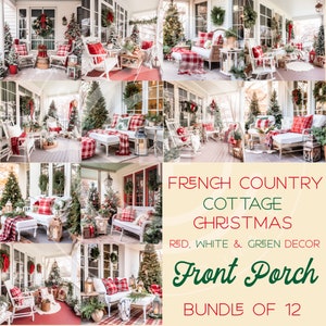 Whole House Bundle (72 Stock Images) - French Country Christmas Cottage ...