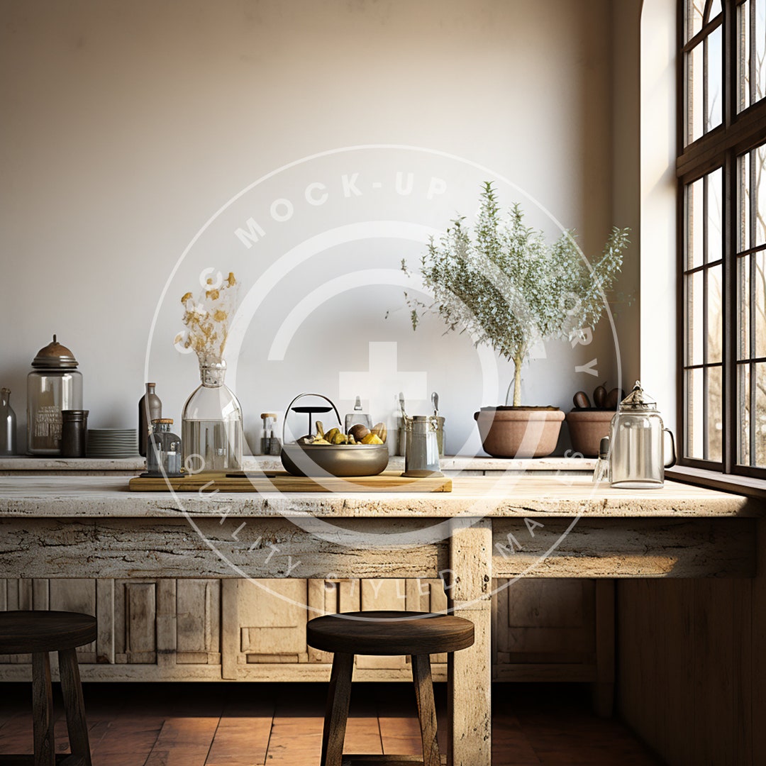 Western Wall Art Room Mockup, Mockup Wall Art, Rustic Style Wall Art ...