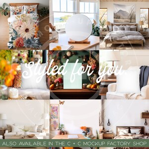 Fall Multi-use Front Porch Mockup Image - Modern Boho Cottage Aesthetic ...