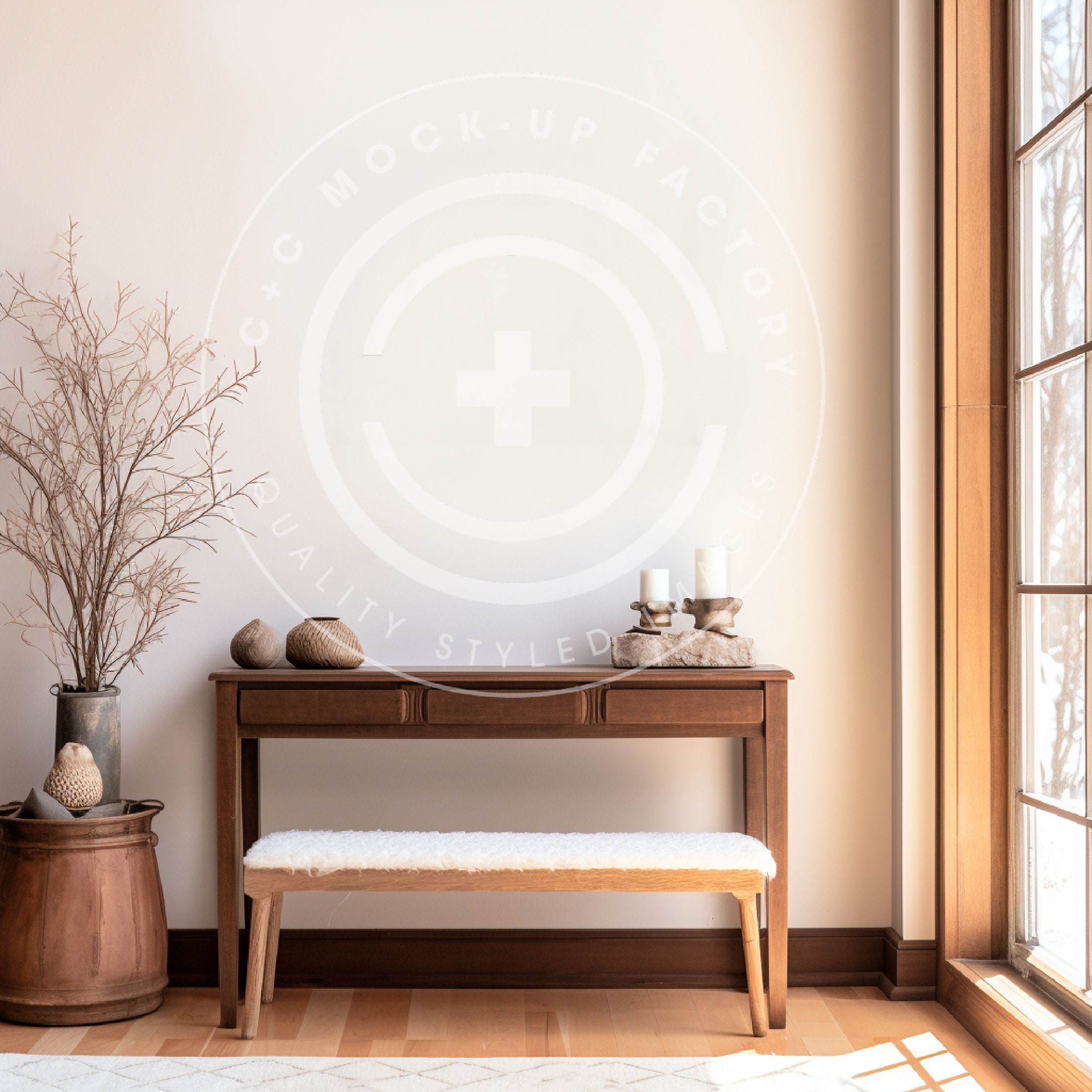 Entryway Boho Blank Wall Mockup Photo Modern Boho Hippie - Etsy