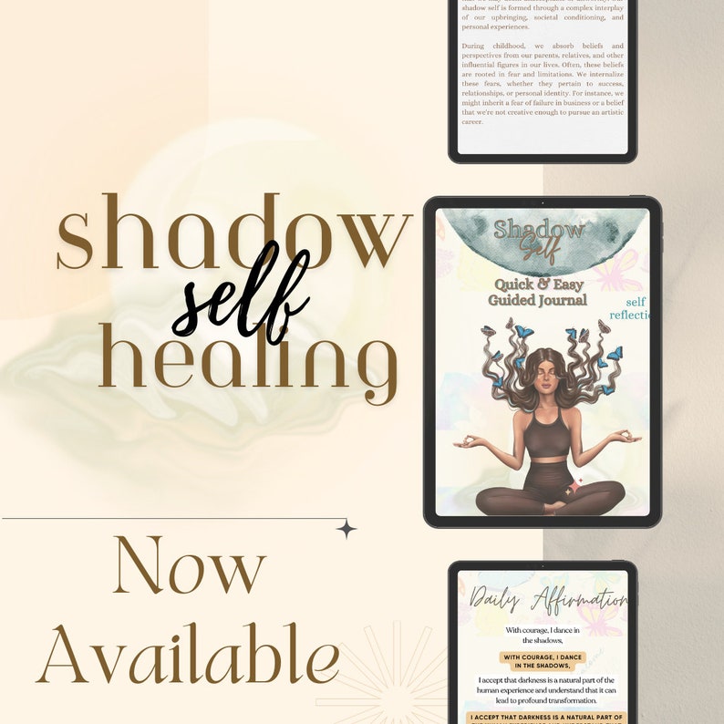 Shadow Self Healing Guided Journal : SHINE Limited Edition , Easy ...