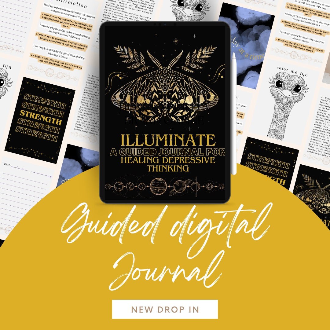 Channelled Guided Daily Journal for Healing Through Depressive Thoughts ...