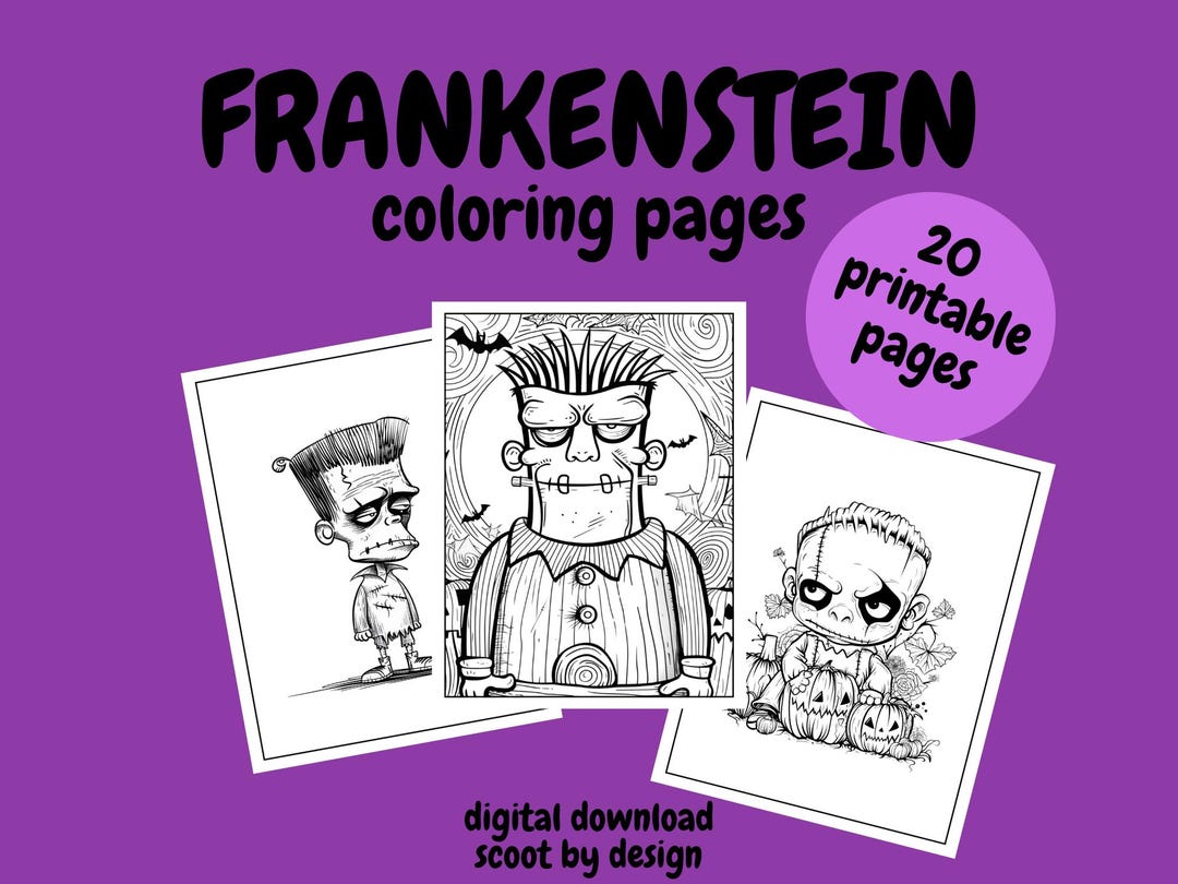 Frankenstein Coloring Pages, Frankenstein Halloween Coloring Pages for ...