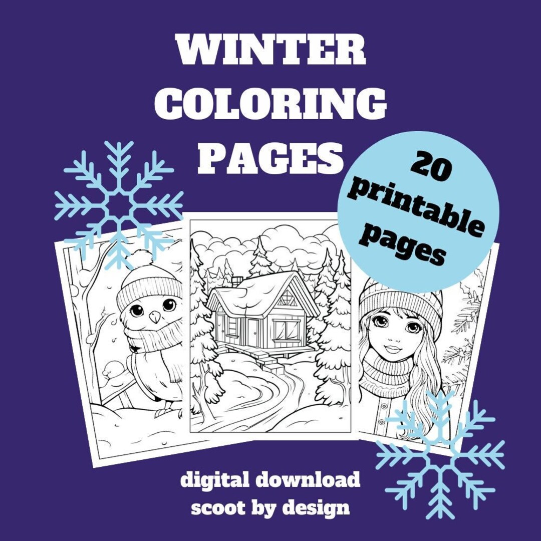 Winter Coloring Pages, Winter Coloring, Coloring Pages for Kids and ...