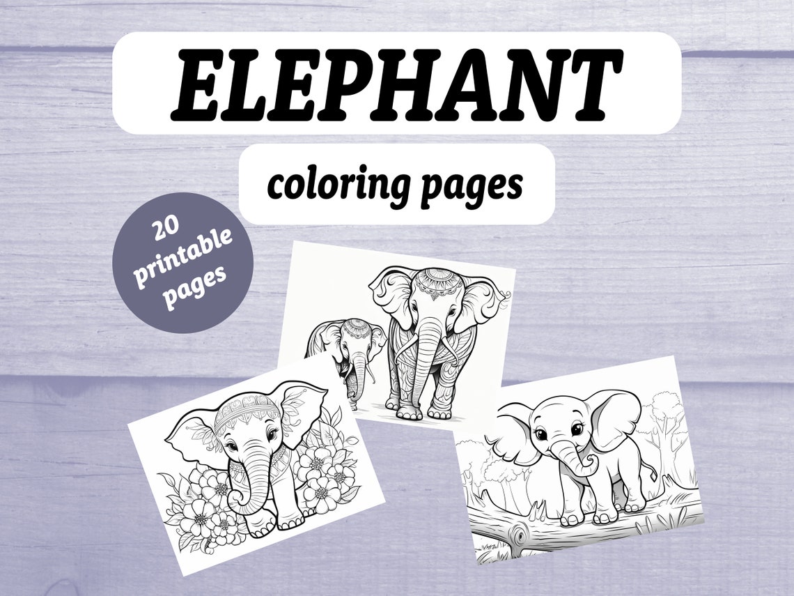 Elephant Coloring Pages, Elephant Coloring, Coloring Pages for Kids and ...