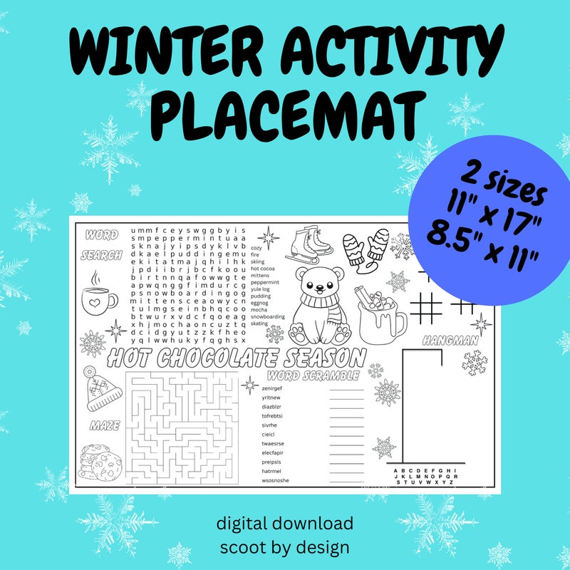 Winter Placemats - Etsy