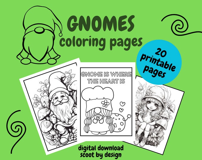 Printable Graduation Gnome Coloring for Kids, Graduation Activity ...