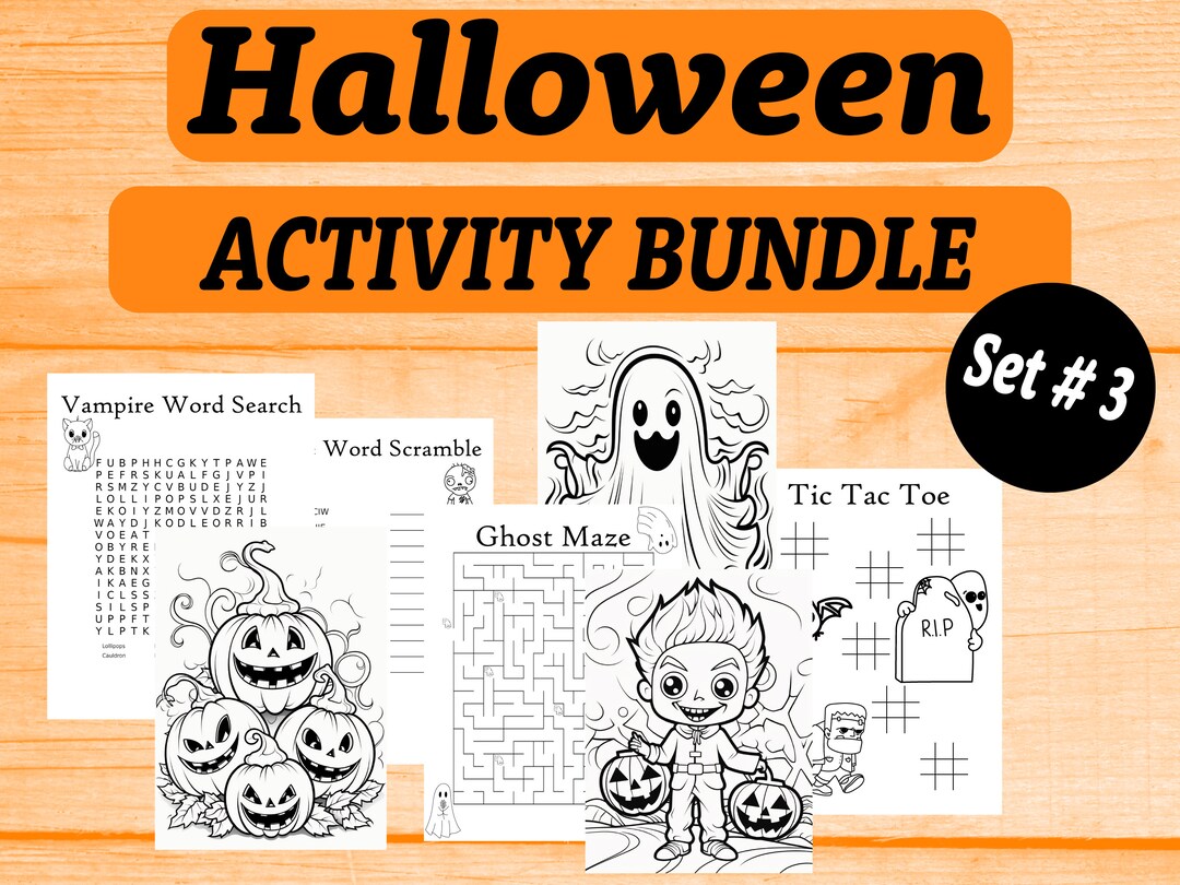 Halloween Activity Pack , Halloween Activities, Halloween Activity ...