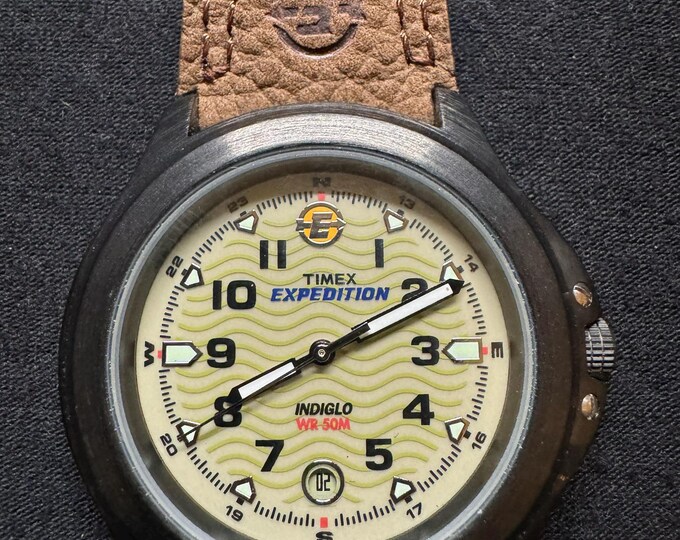 Timex Expedition Metal Field 40mm Leather Strap Watch T47012 - Etsy