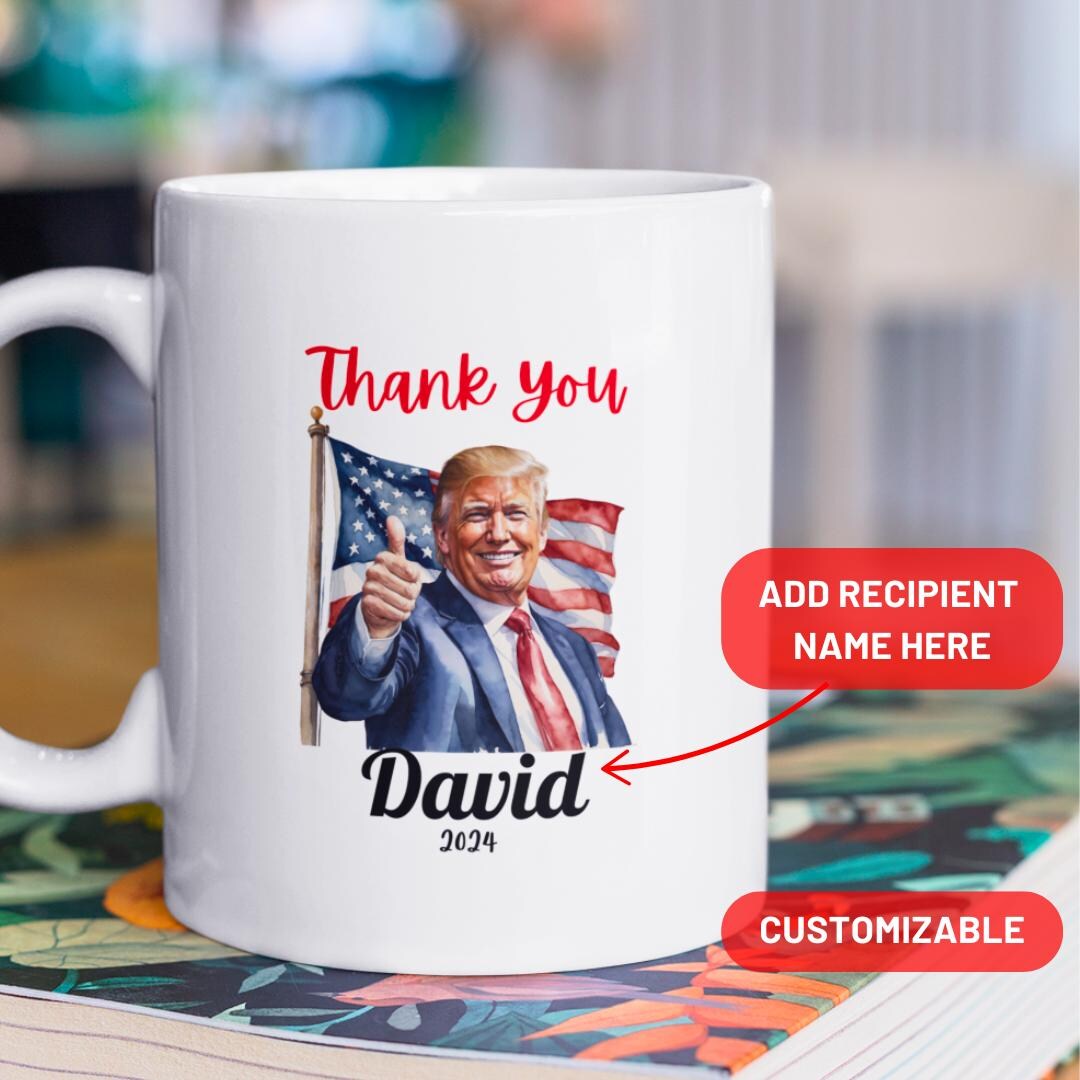Personalized Trump Mug, Trump Gifts, Personalized Gifts, Funny Custom ...