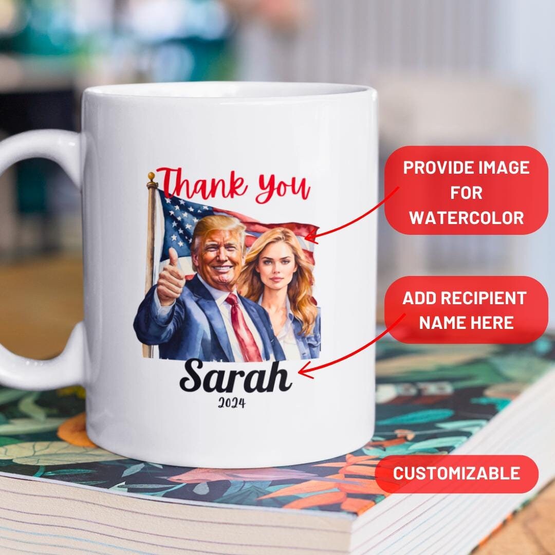Personalized Trump Mug With Photo & Name - Personalized Gift, Unique ...