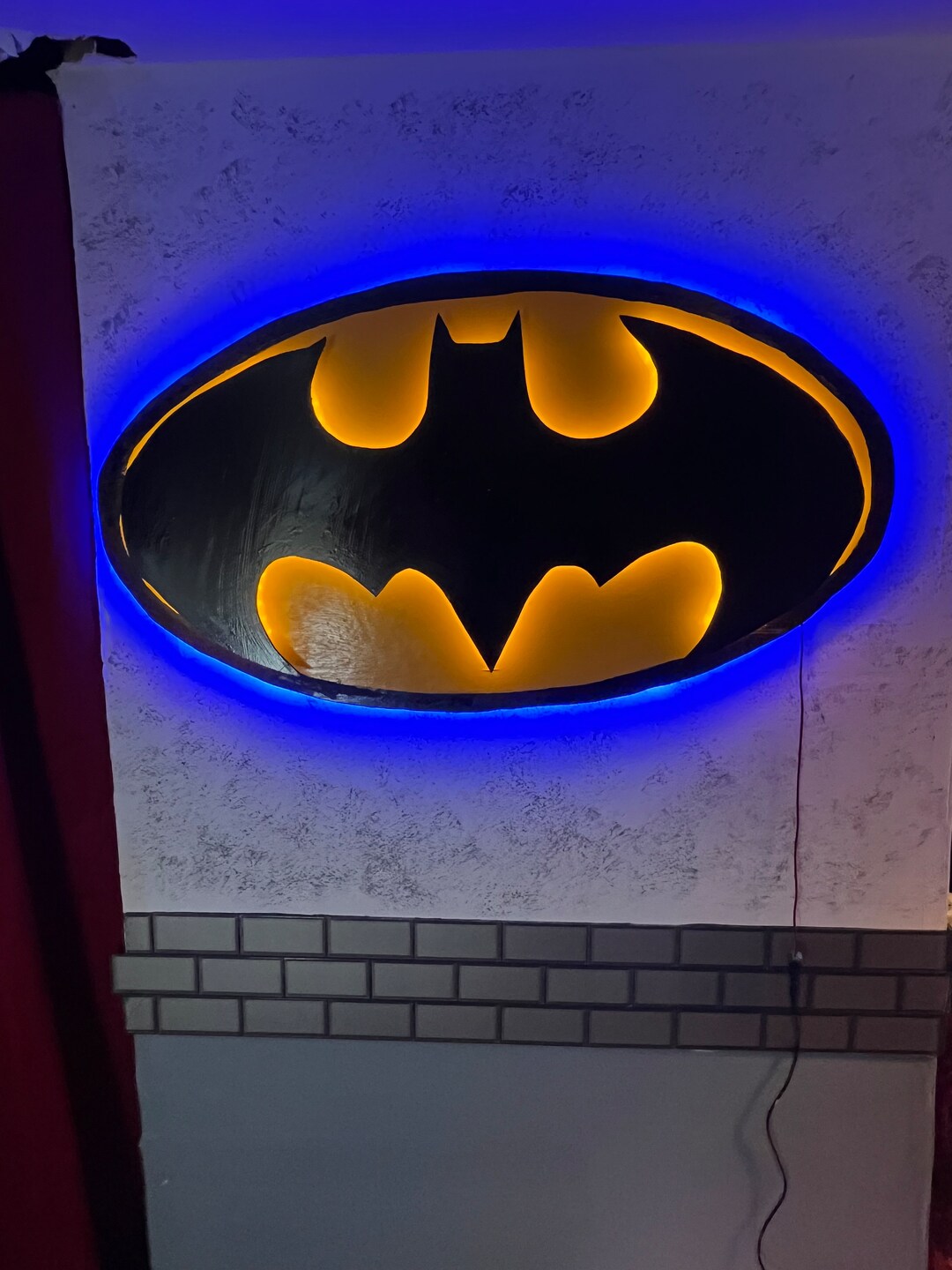 Batman Symbol LED Wall Sign - Etsy