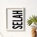 Selah, Minimalist Printable, Bold Typography, Bible Wall Art, Christian ...