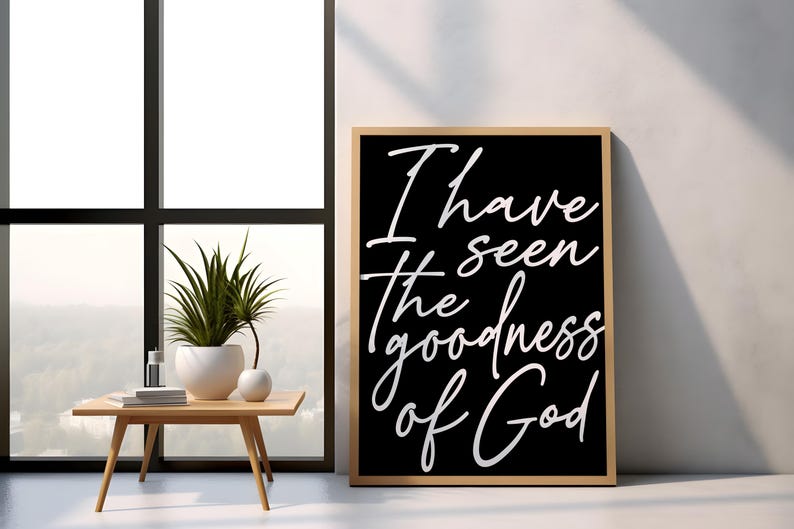Goodness of God Print, Minimalist Christian Wall Art (digital Download ...