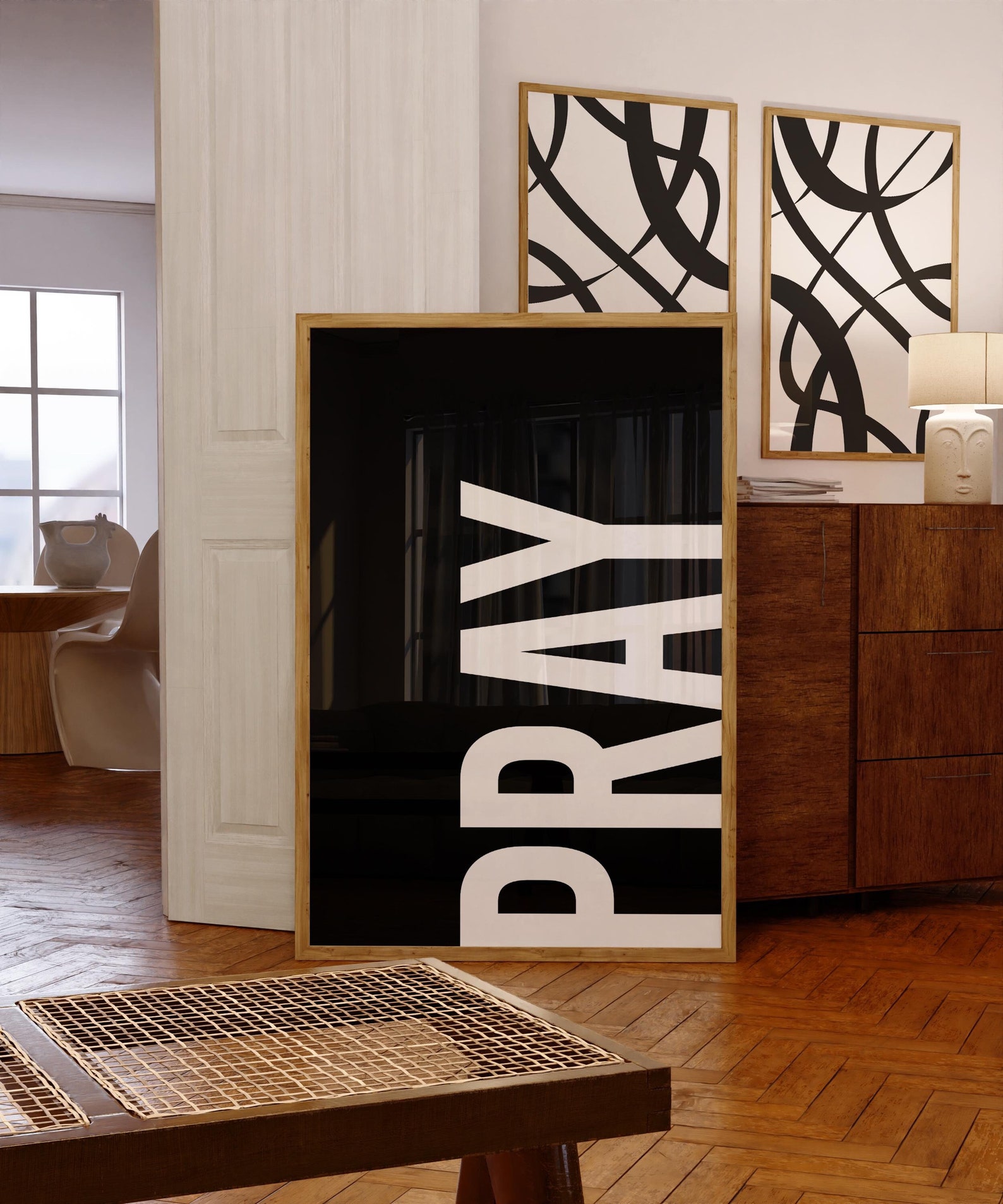 Pray, Minimalist Printable, Bold Typography, Bible Wall Art, Christian ...
