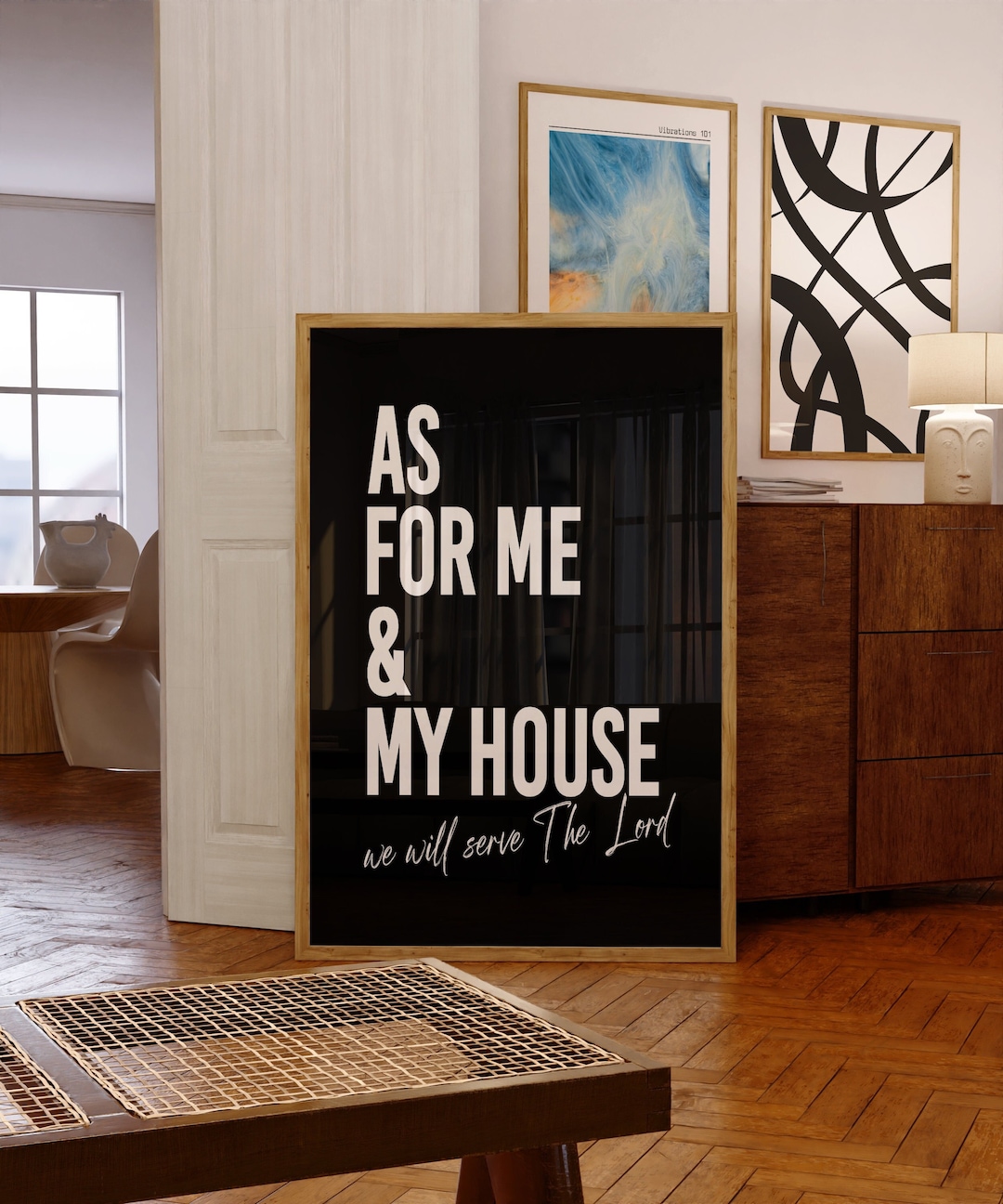 As for Me & My House, Joshua 24:15, Bible Verse Wall Art, Christian ...