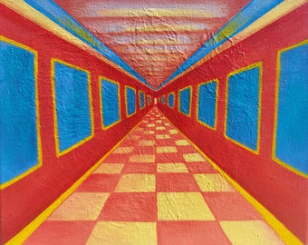 Getting Dark Retro Scifi Liminal Space Poster - Etsy