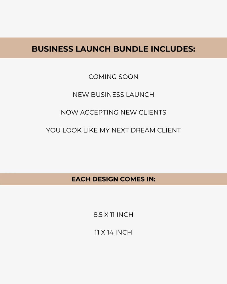Business Launch Branding Template Bundle - Etsy