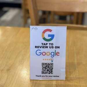 NFC Google Review Display Stand Acrylic Poster - Etsy