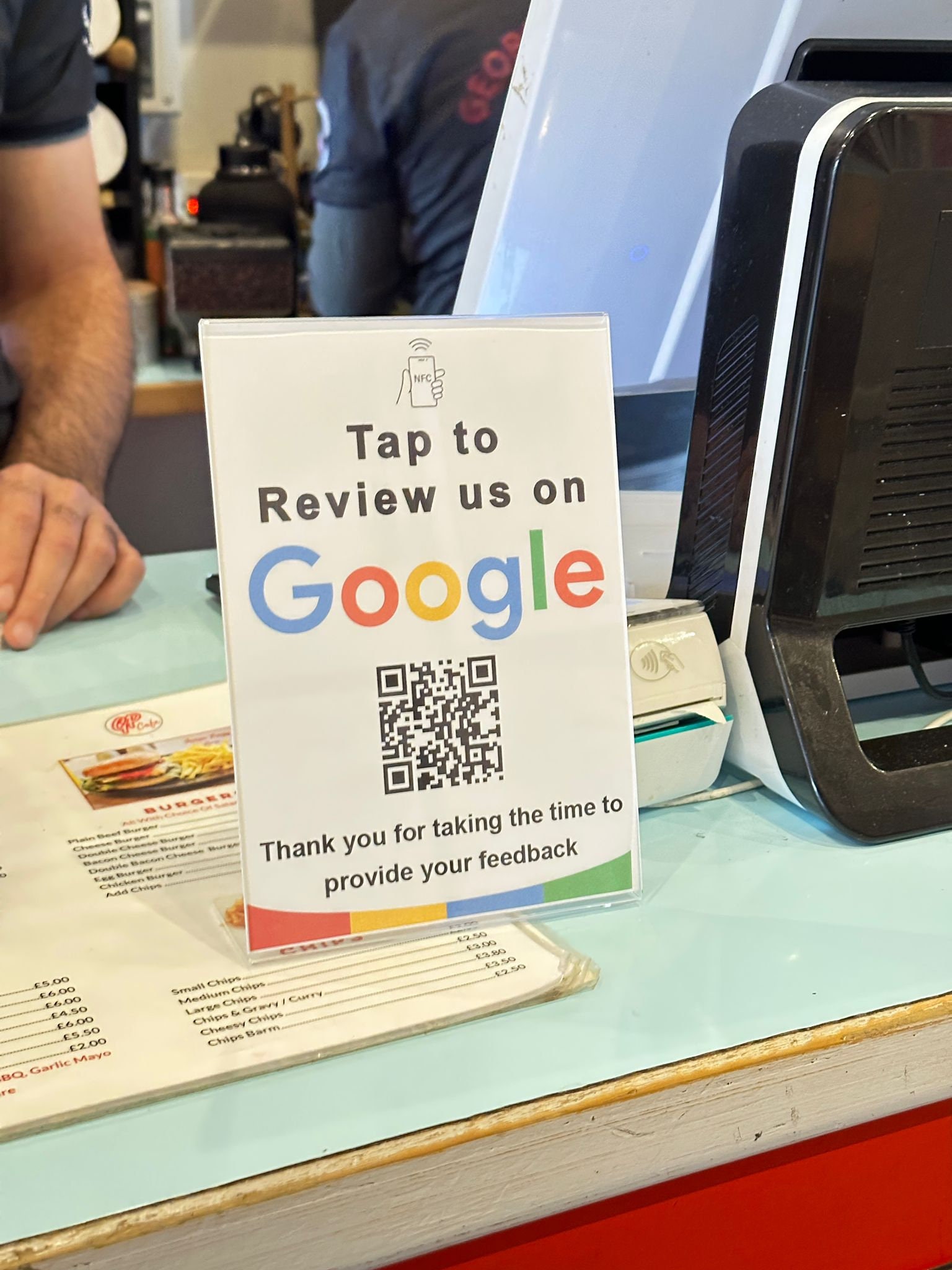 NFC and QR Code Personalized Acrylic Magnetic Google Review Stand With ...