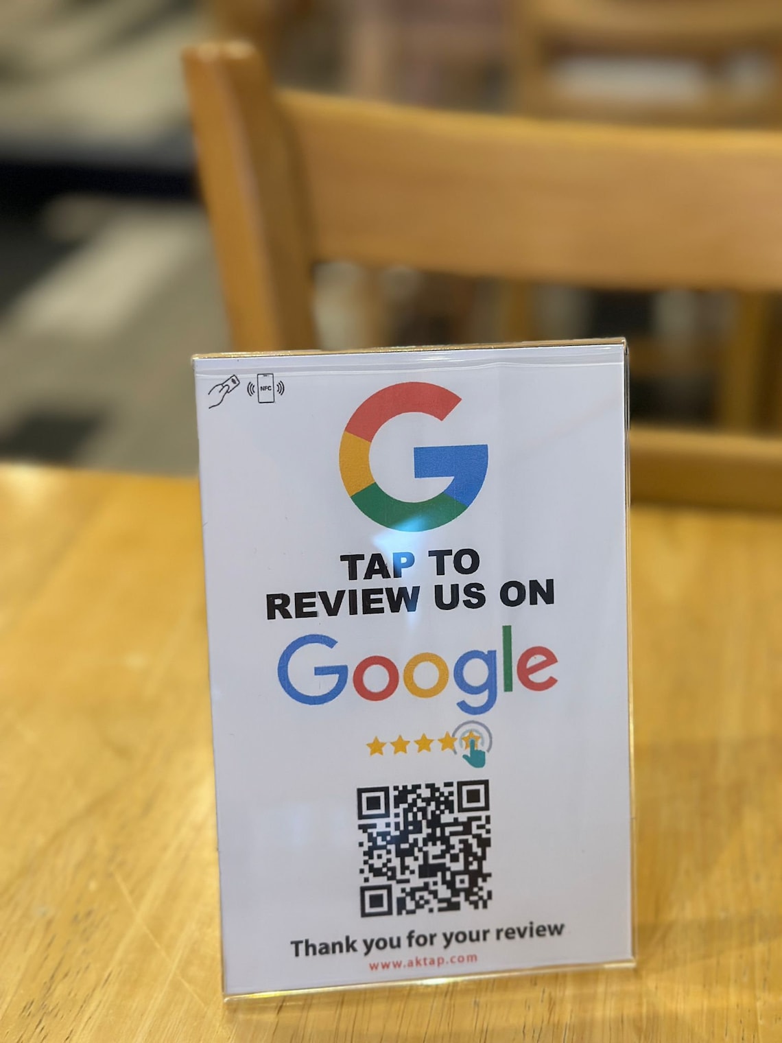NFC and QR Code Personalized Acrylic Magnetic Google Review Stand With ...