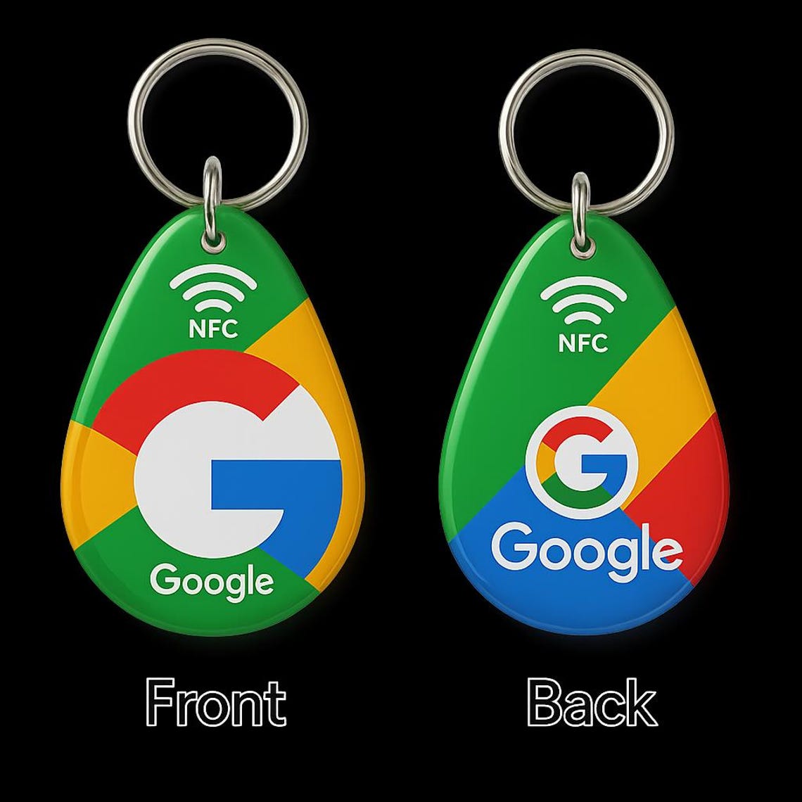 NFC Google Review Keychain: Tap to Collect 5-star Reviews - Etsy
