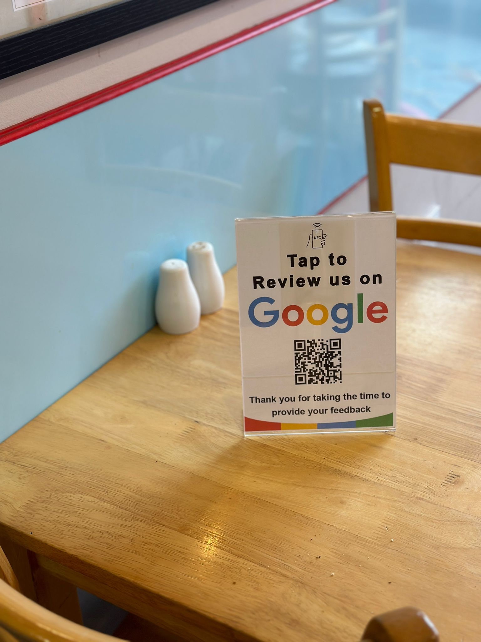 NFC Google Review Display Stand Acrylic Poster - Etsy
