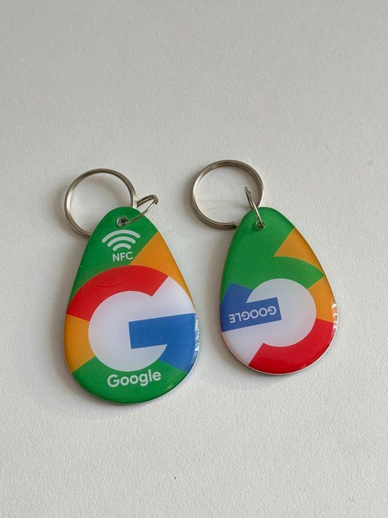 NFC Google Review Keychain: Tap to Collect 5-star Reviews - Etsy