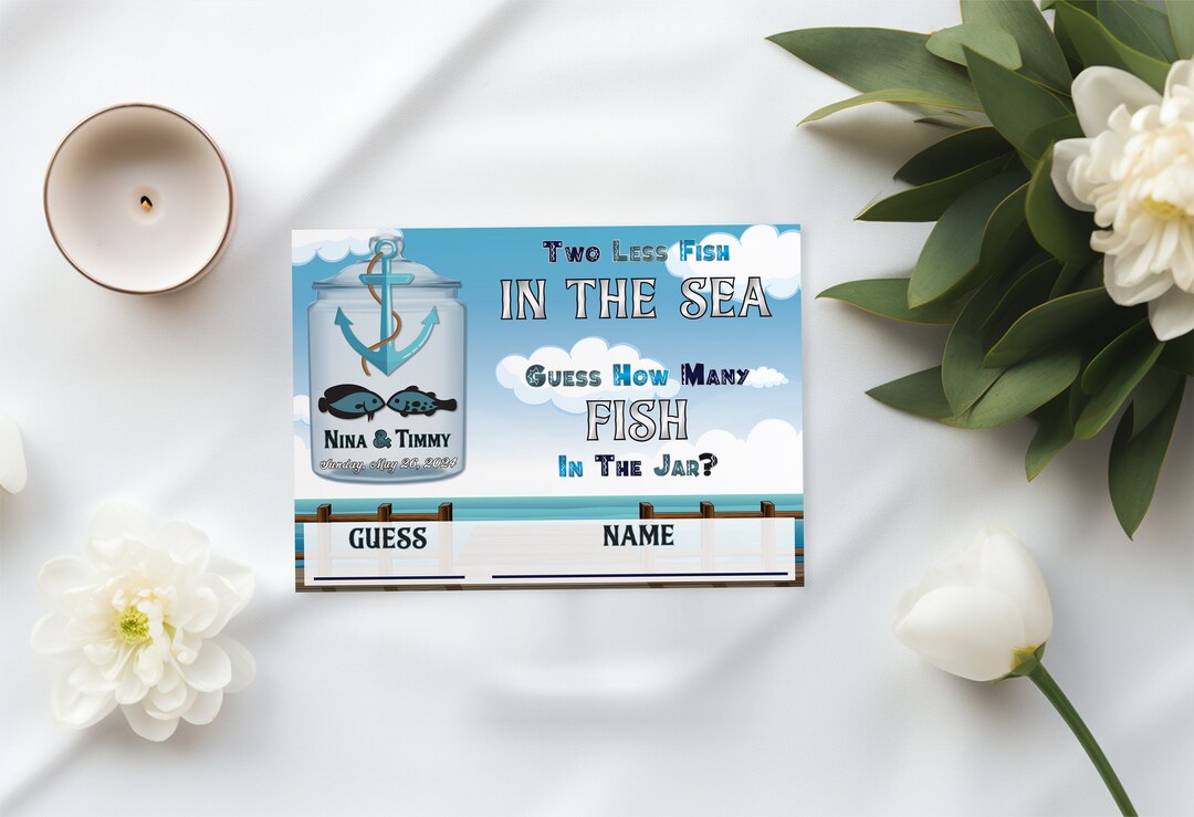 Two Less Fish in the Sea, Guess How Many Fish in the Jar, Game for ...