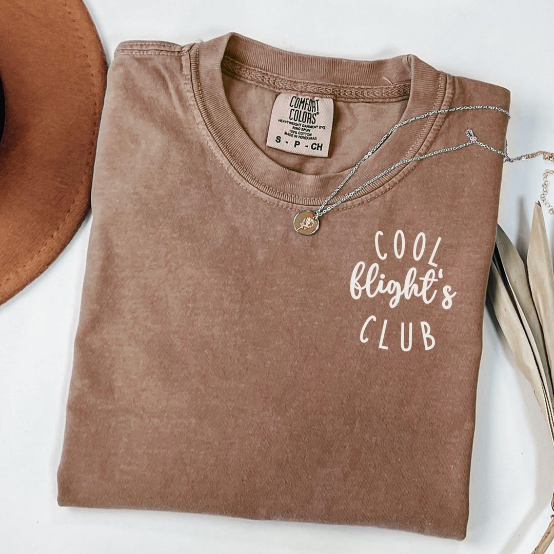 Comfort Colors Flight Club Shirt, Airplane Shirt, Travel Sweater, Gift ...