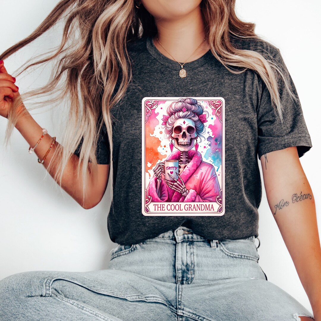 Cool Grandma Tarot Card Shirt, Gift for Grandma, Funny Grandma Shirt ...