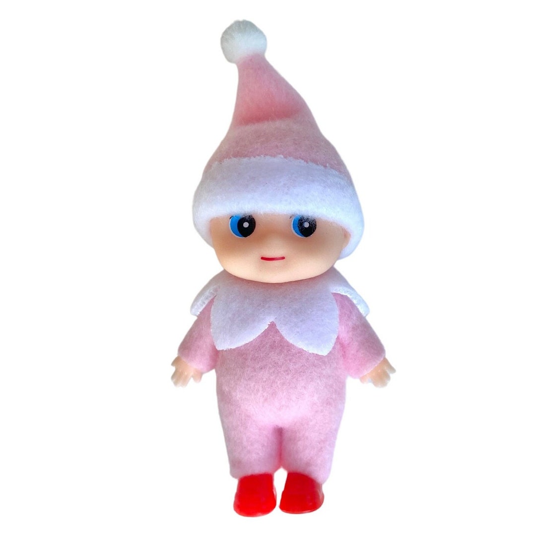Pink Christmas Elf Doll Mini Baby Elf Elf Figurine Elf - Etsy
